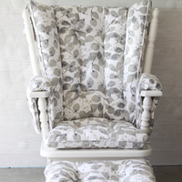Wingback Glider Rocker Replacement Cushions for a 4-Post Rocking Chair ...