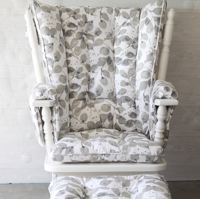 Wingback Glider Rocker Replacement Cushions for a 4-Post Rocking Chair ...