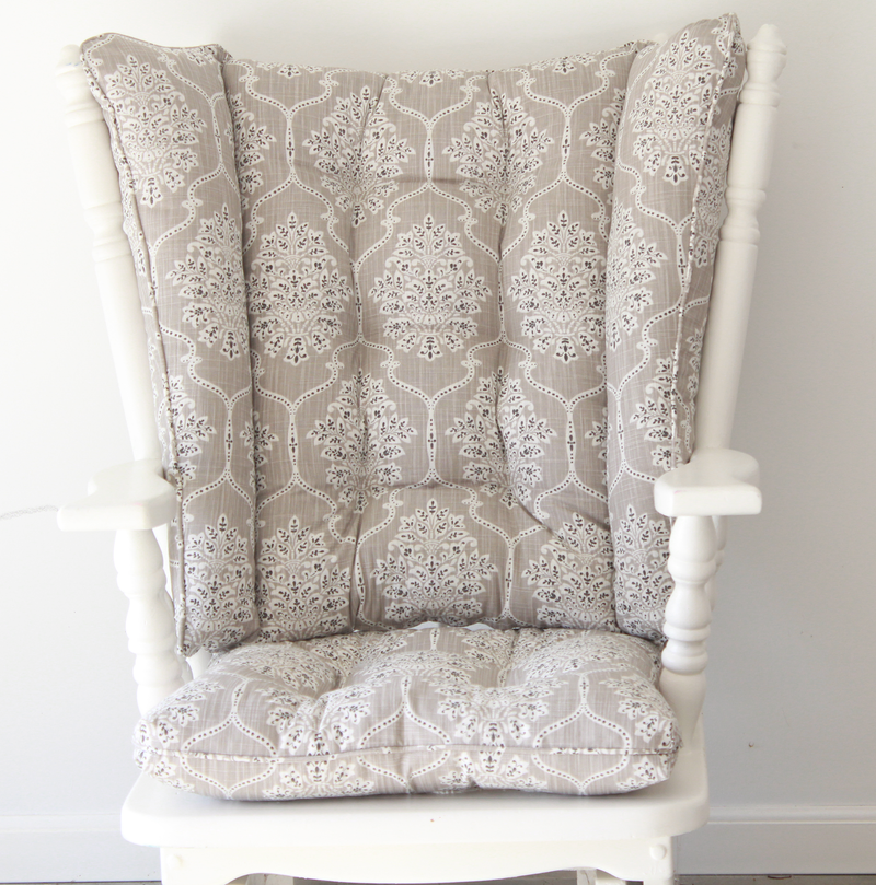 Wingback Glider Rocker Replacement Cushions for a 4-Post Rocking Chair ...