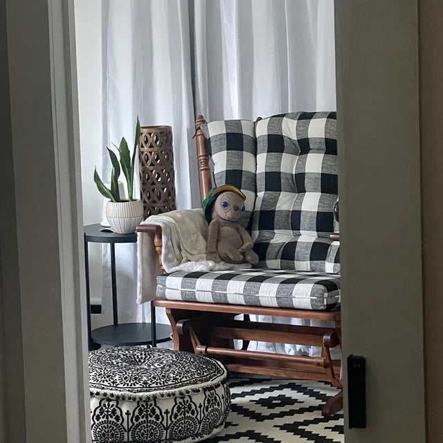 Wingback Glider Rocker Replacement Cushions for a 4-Post Rocking Chair ...